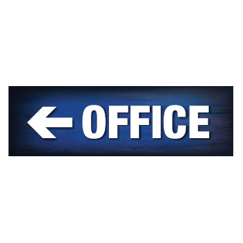 Office Sign - arrow point left - Signquick