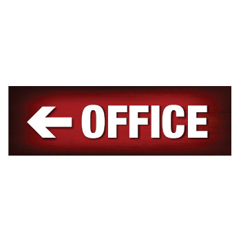 Office Sign - arrow point left - Signquick