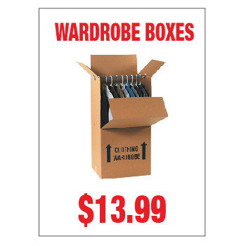 Wardrobe Boxes Sign - Signquick