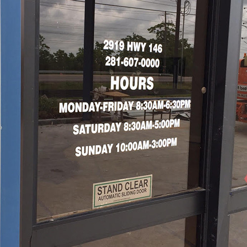 Store Hours Decal Signquick Store Hours Decal Signquick