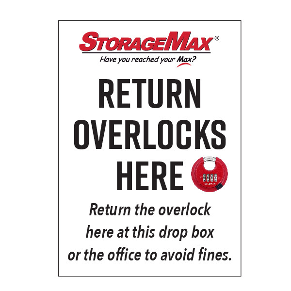 Return Overlocks - StorageMax - Signquick