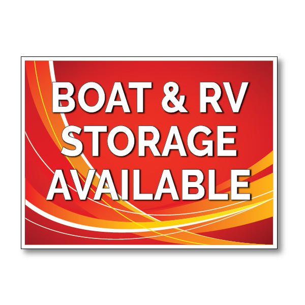 Red Swoosh Self Storage Yard Signs - Signquick