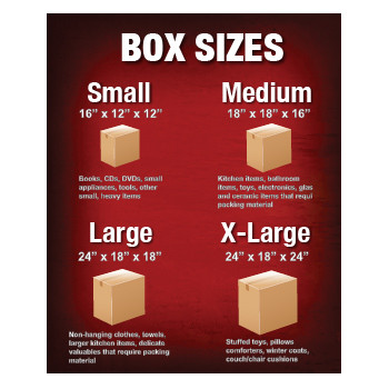 Box Sizes Sign - Signquick