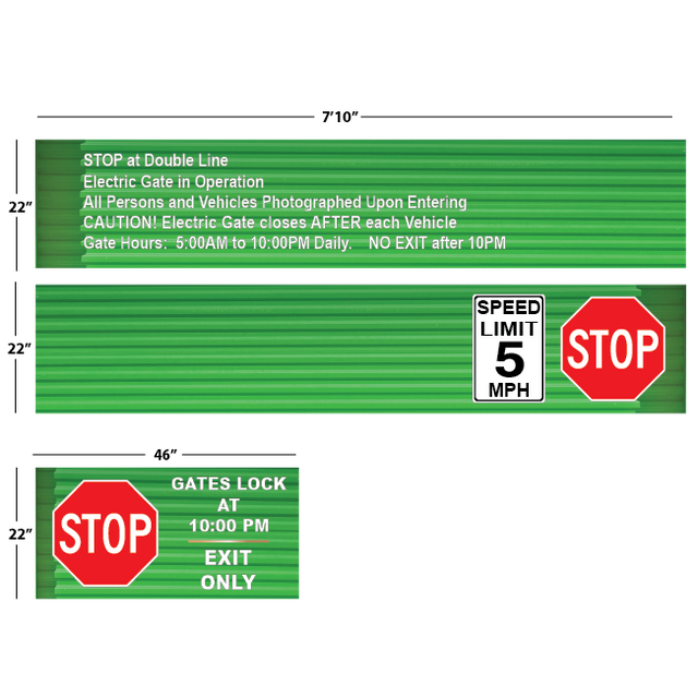 Gate Keypad Sign - Signquick