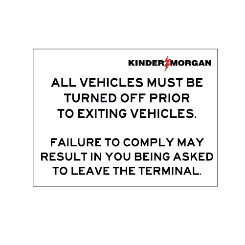 Turn Off Vehicles Sign - Signquick