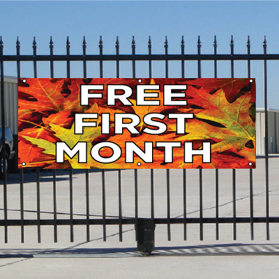Free First Month Banner - Fall - Signquick