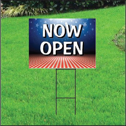 Now Open Self Storage Sign - Patriotic - Signquick