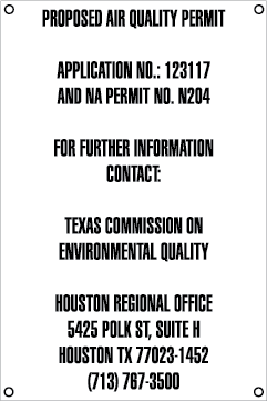 Air Quality Permit Signs - English - Signquick