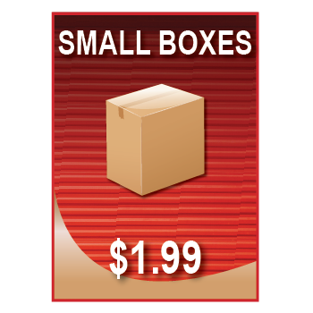 Small Boxes Sign $1.99 - Jenkins - Signquick