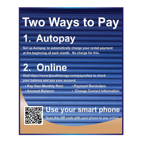 Two Ways to Pay Sign - Jenkins - Signquick