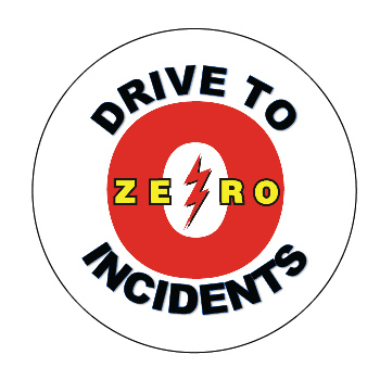 Drive to Zero Incidents - Hard Hat Decal - Signquick