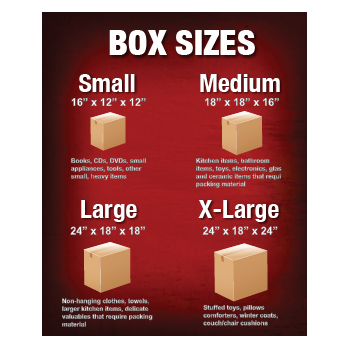 Box Sizes Sign - Signquick