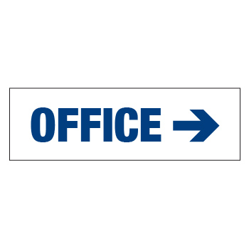 Office Sign - arrow point right - Signquick