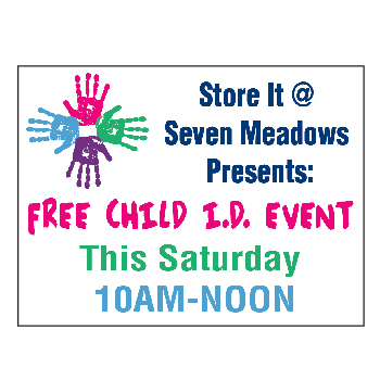 Kid's Fingerprinting Banner - Signquick