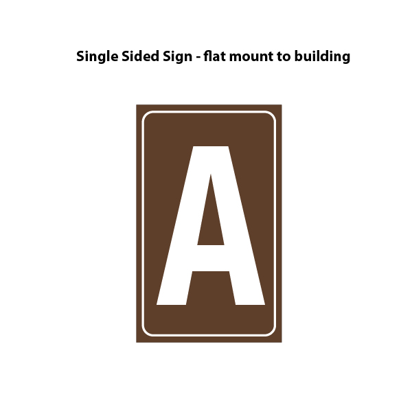 Self Storage Building Number Plaques - 11" x 17" - Signquick