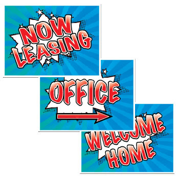 2 Sided Bandit Signs that bring more traffic to your Apartments. Order ...