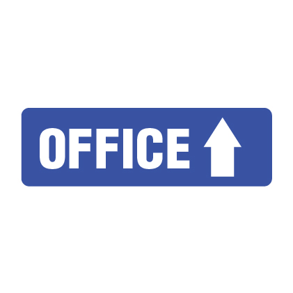 Office Arrow Sign - straight ahead - Signquick