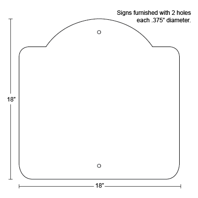 Private Community Sign 18" x 18" - Signquick
