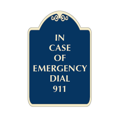 Dial 911 Sign 11" x 17" - Signquick