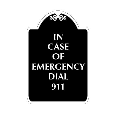 Dial 911 Sign 11" x 17" - Signquick