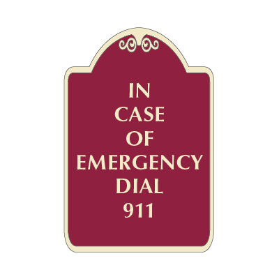 Dial 911 Sign 11" x 17" - Signquick