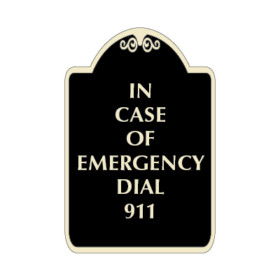 Dial 911 Sign 11" x 17" - Signquick