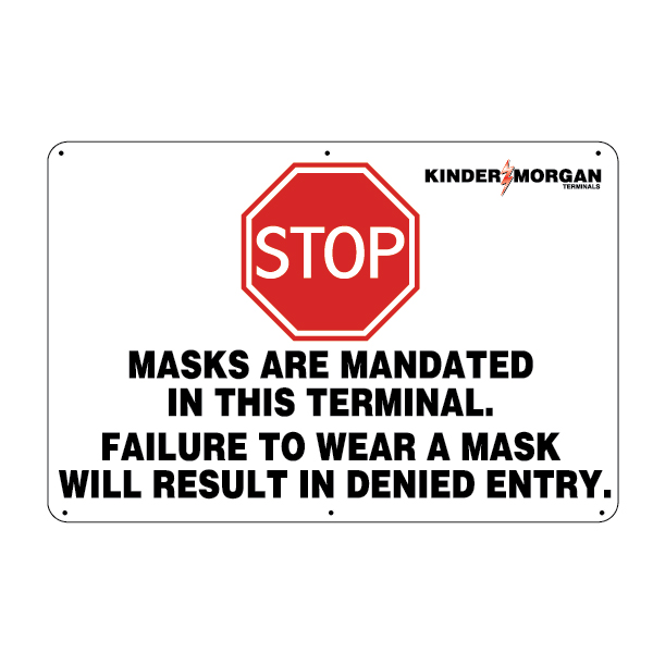 Stop Masks are Mandated - 24 in x 36 in - Signquick