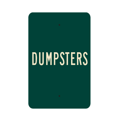 Dumpsters Sign - Signquick