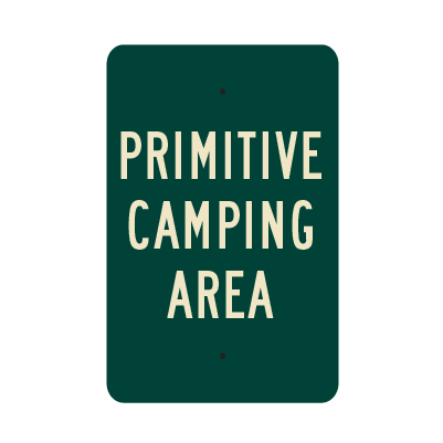 Primitive Camping Area Sign - Signquick