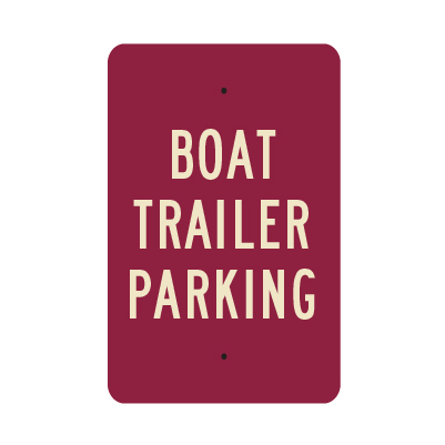 Boat Trailer Parking Sign - Signquick