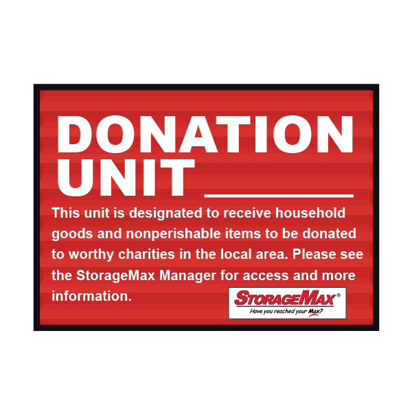 Donation Unit - StorageMax - Signquick