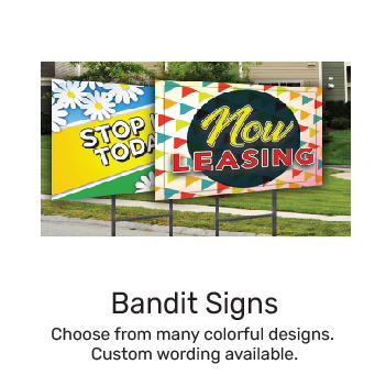 Apartment Signs and Banners bring more traffic to your Apartments.