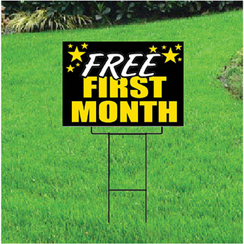 Free First Month Sign for Self Storage - Celebration - Signquick