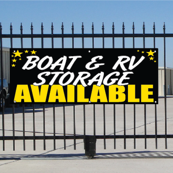 Boat & RV Storage Available Banner - Celebration - Signquick