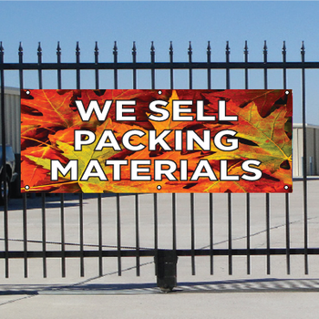 We Sell Packing Materials Banner - Fall - Signquick