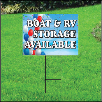 Boat & RV Storage Self Storage Sign - Balloon Sky - Signquick