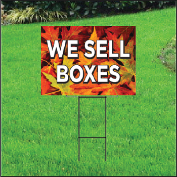 We Sell Boxes Self Storage Sign - Fall - Signquick