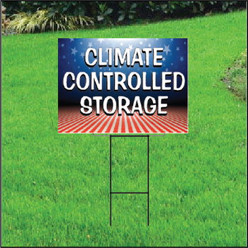 Climate Controlled Self Storage Sign - Patriotic - Signquick
