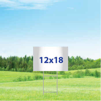 12" x 18" Yard Signs - Double Sided - Signquick