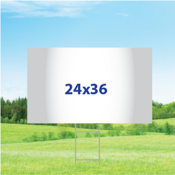 24" x 36" Yard Signs - Double Sided - Signquick