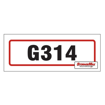 Unit Number Plaques - StorageMax - Signquick