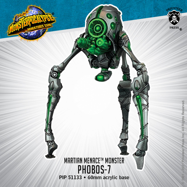 MONPOC Martian Menace: Phobos 7 (Monster) (Resin)