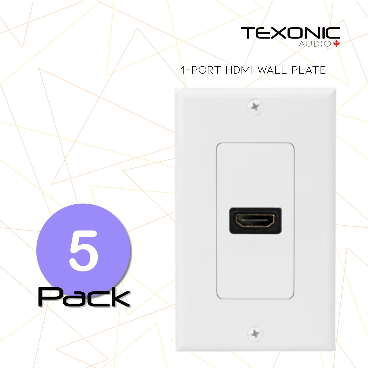 Single HDMI Wall Plate | Hide Cables for a Neat Look
