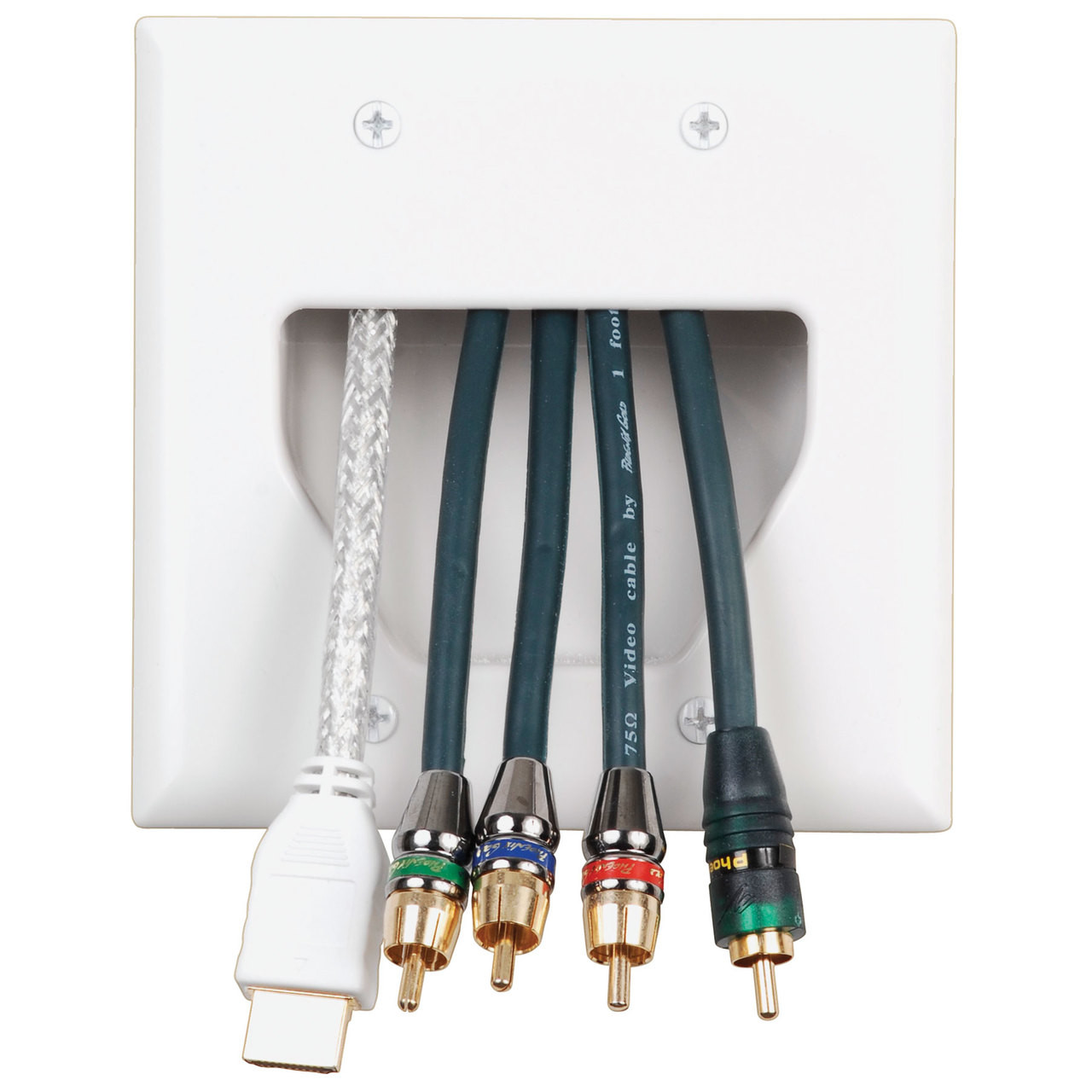 Recessed Low Voltage Cable Plate Cable Management