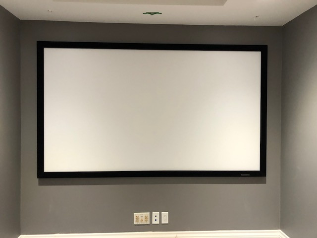Fixed Frame Acoustically Transparent Home Theater Projector Screen