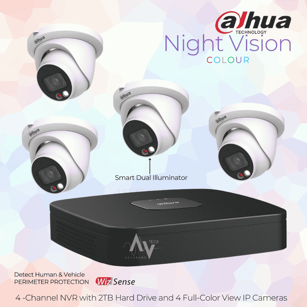 Dahua 4MP Night Color 4-Cam 4K NVR Bundle - Buy in Canada