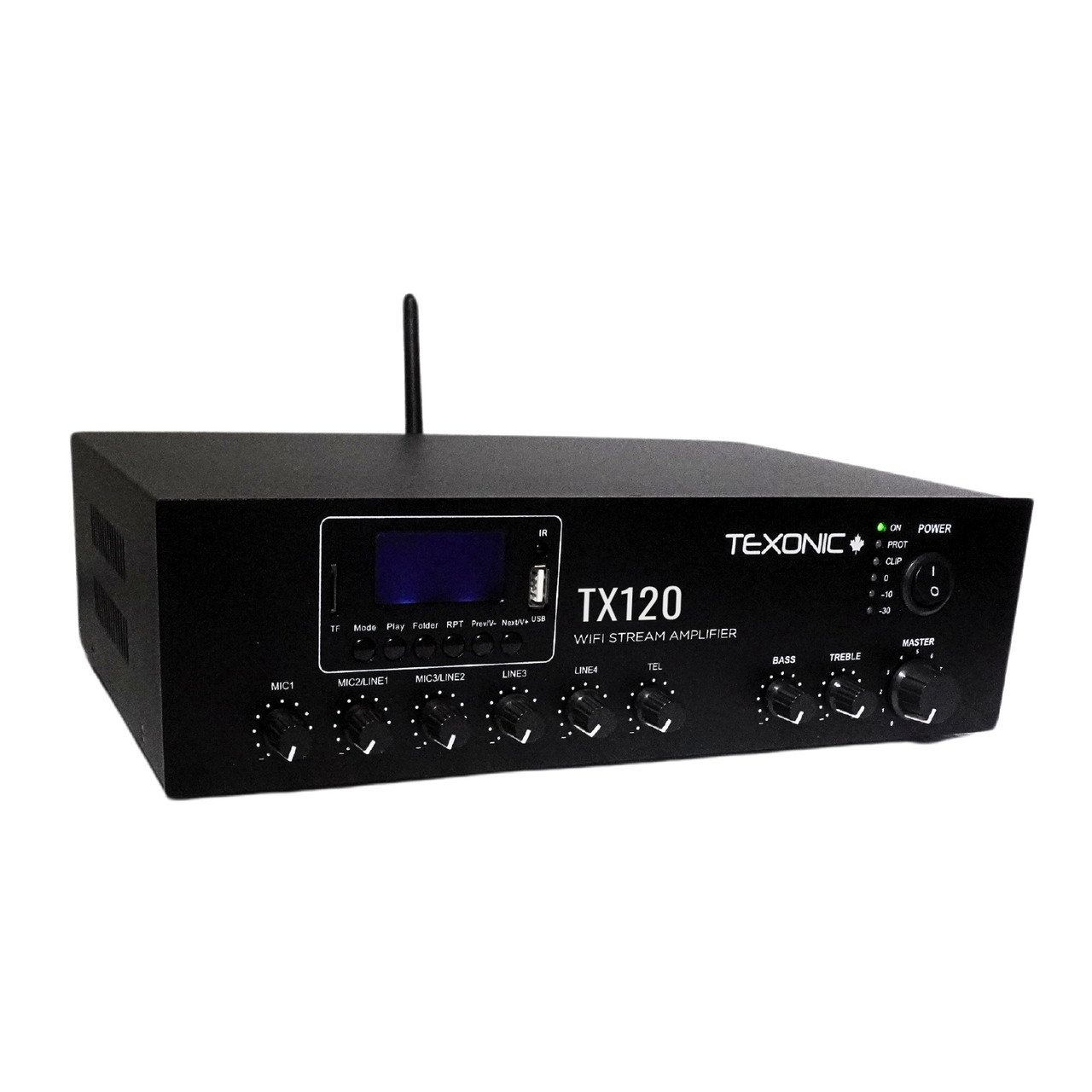 120W WiFi Streaming Amplifier | Bluetooth, MP3, FM Tuner