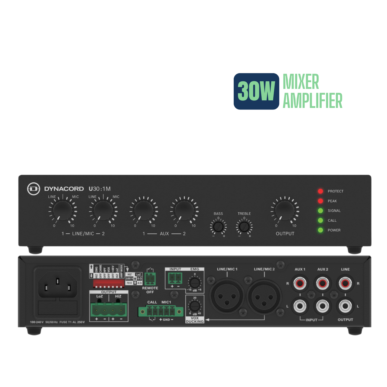 30W Dynacord U30:1M Mixer Amp for Clear Audio