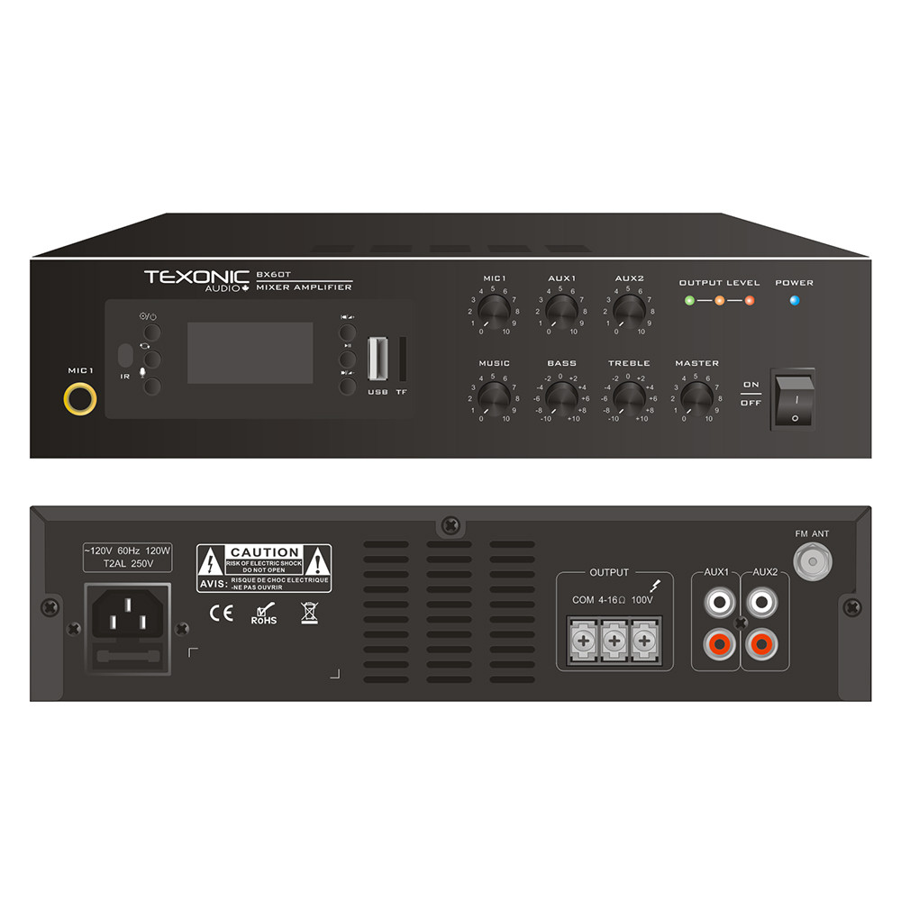 Powerful 70/100V Commercial Amplifier for Pro-Level Setups