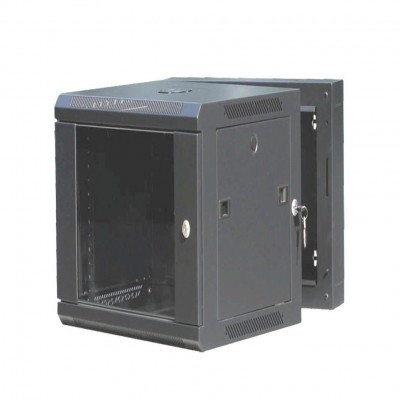 9U Wall Mount Double Hinged Swing Out Server Network Rack